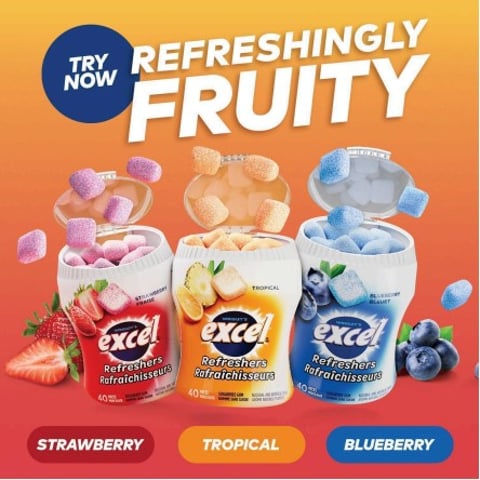Mars launches fruit-flavoured Excel Refreshers | CCentral