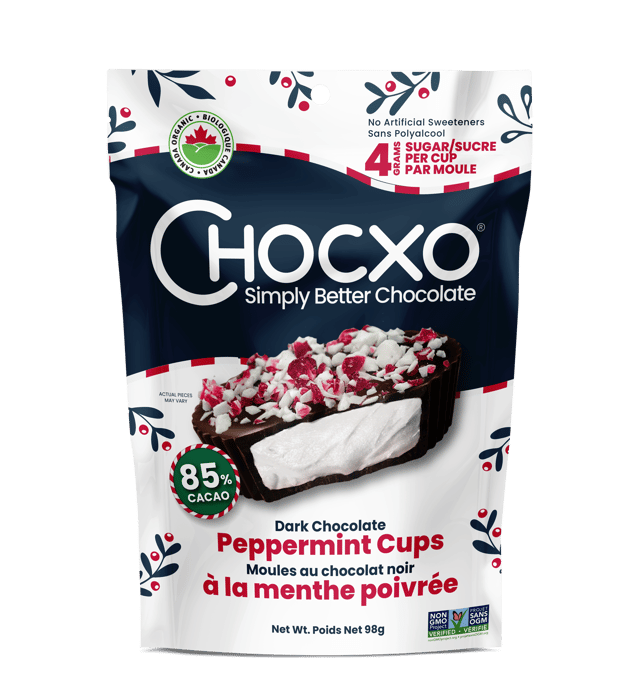 Chocxo Dark Chocolate Pepermint Cups | CCentral
