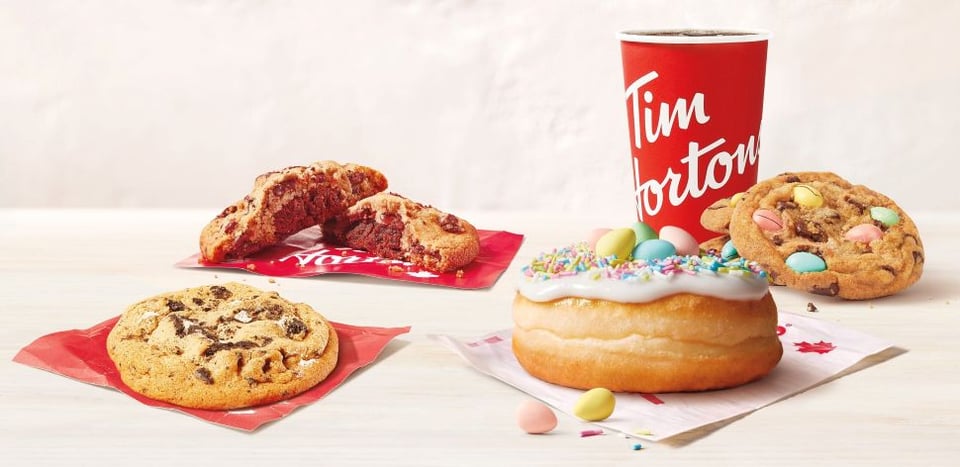 Spring is here with the return of Tim Hortons Cadbury Mini Eggs donuts ...
