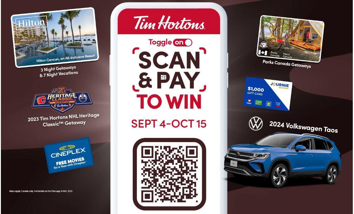 Scan & Pay to Win contest gives Tims Rewards members chance at weekly ...